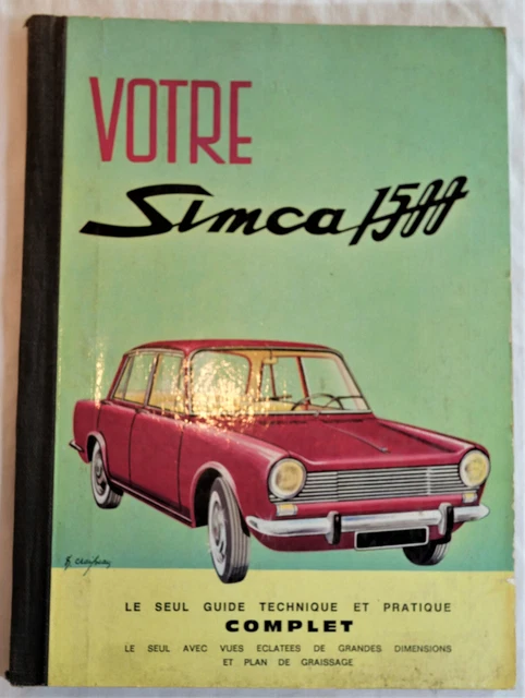 SIMCA - TRÈS rare manuel SIMCA 1500 - première version - ORIGINAL EUR ...