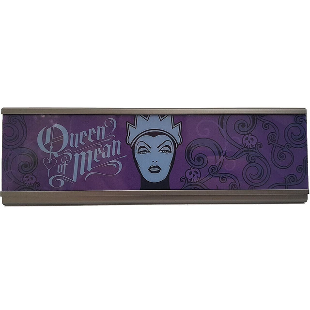 DISNEY STORE EVIL Queen Of Mean Desk Name Plate Plaque Snow White Seven ...