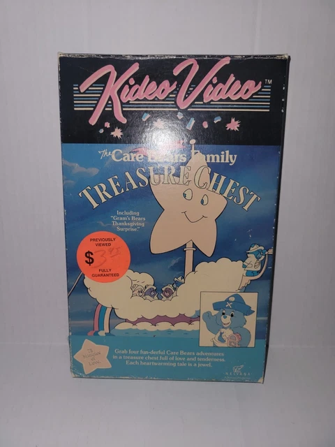 VINTAGE 1986 KIDEO Video Care Bears Family Storybook Vhs Tape Rental ...