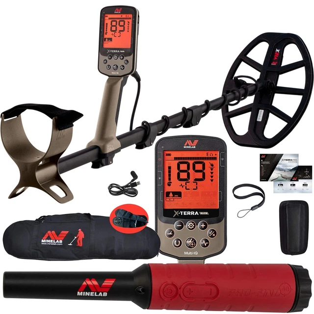 MINELAB X-TERRA ELITE Multi-Frequency Metal Detector with Pro-Find 40 ...