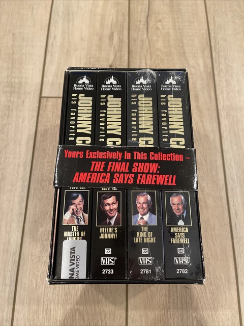 THE JOHNNY CARSON Collection Box Set VHS/VCR Tapes His Favorite Moments ...