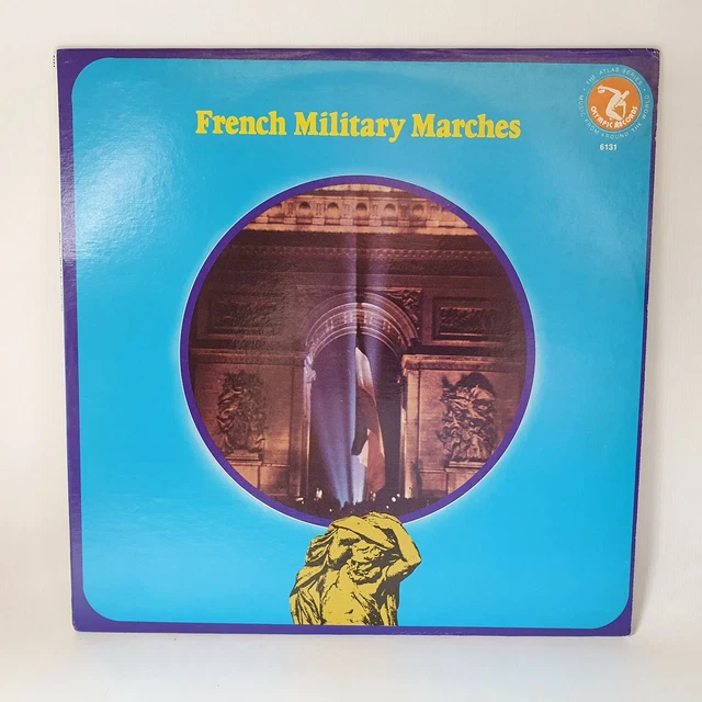 FRENCH MILITARY MARCHES Record LP Atlas 12" Vinyl 6131 Olympic Records ...