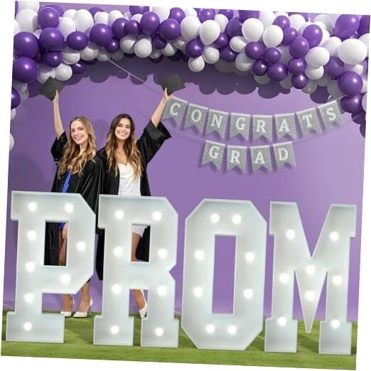 GRADUATION DECORATIONS PROM Large Letters: 3FT Graduations Party Decor ...