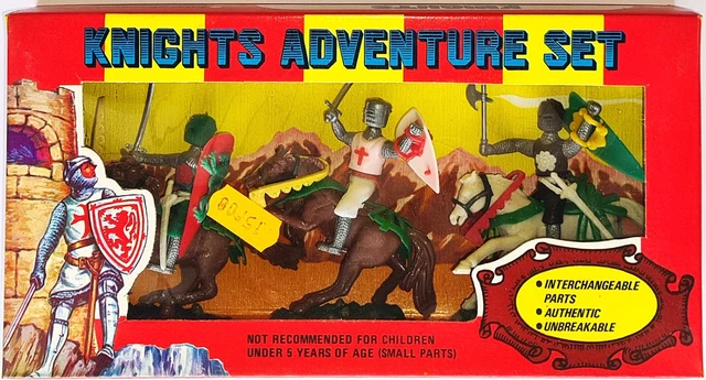 KNIGHTS ADVENTURE SET figurines anciennes démontables moyen-âge ...