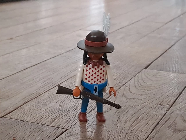 PLAYMOBIL 3878 INDIEN Guerrier Renégat Outlaw Apache warrior cowboy ...