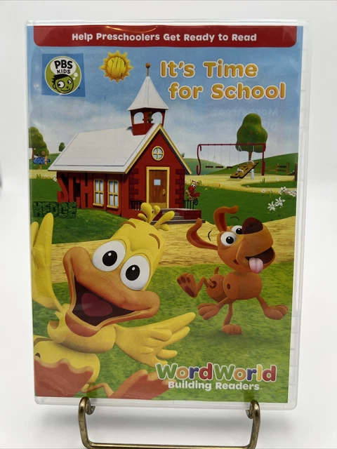 WORDWORLD: IT'S TIME For School DVD PBS Kids Used Building Readers $18. ...