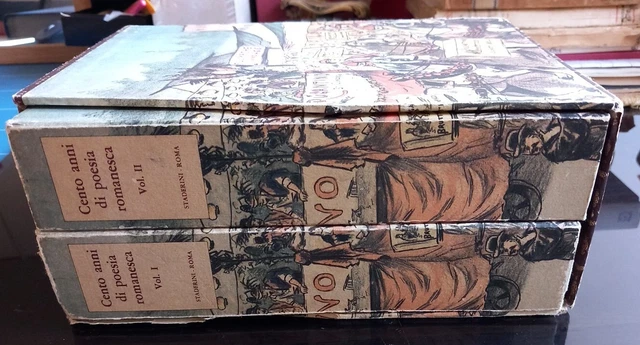 CENTO ANNI DI poesia romanesca. 2 voll. con cofanetto. Illustrato 1966 ...
