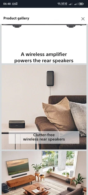 SONY HT-S40R BLUETOOTH Soundbar with Subwoofer and Wireless Rear ...