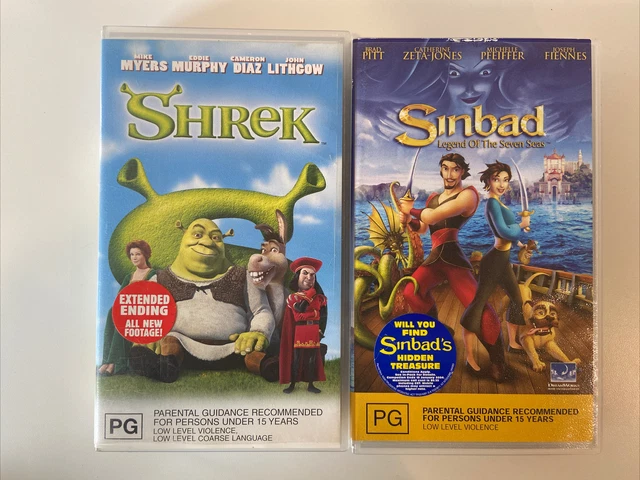 DREAMWORKS VHS. SHREK And Sinbad EUR 9,18 - PicClick DE