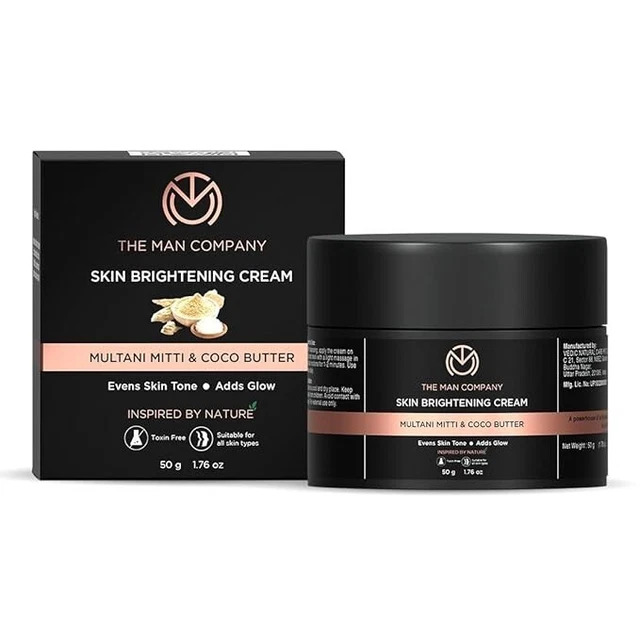 THE MAN COMPANY Skin Brightening Cream - 50gm for Glowing Radiant Skin ...