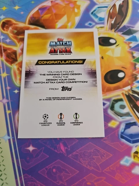 TOPPS MATCH ATTAX 2026 Champions League Design Your Own Card Winner ...
