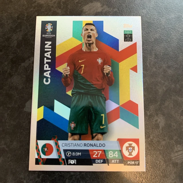 TOPPS EURO 2024 Trading Captain Card Cristiano Ronaldo RARE!! £4.95 ...