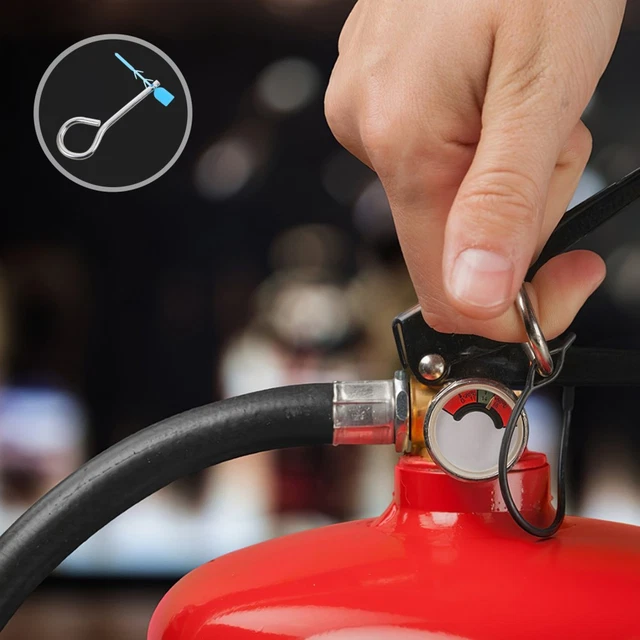 20 SET FIRE Extinguisher Locking Pins and Tamper Seals Fire ...