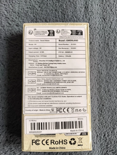 NEW FITNESS TRACKER Smartwatch – Heart Rate, BP, Sleep, Waterproof, S/L ...