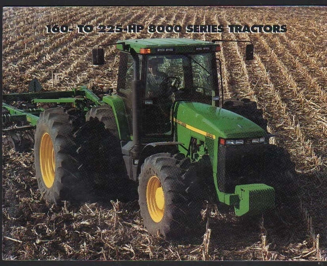 JOHN DEERE 160 to 225hp "8000 Series" Tractor Brochure £7.50 - PicClick UK