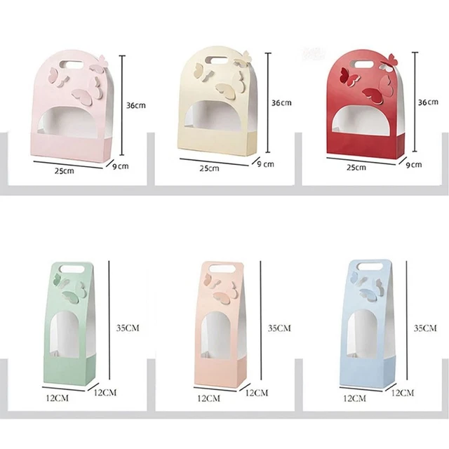 PAPER BOUQUET WRAPPING Box Handheld Gift Boxes Flower Container Box $20 ...