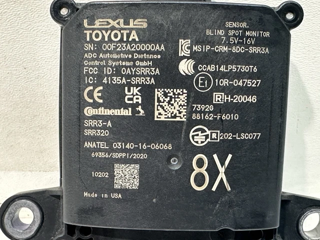 2022- 2025 LEXUS NX250 NX350h NX450h+ OEM Blind Spot Radar Sensor 88162 ...
