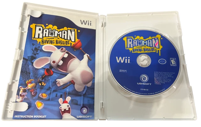 RAYMAN RAVING RABBIDS (Nintendo Wii, 2006) Very Good Condition, barely ...