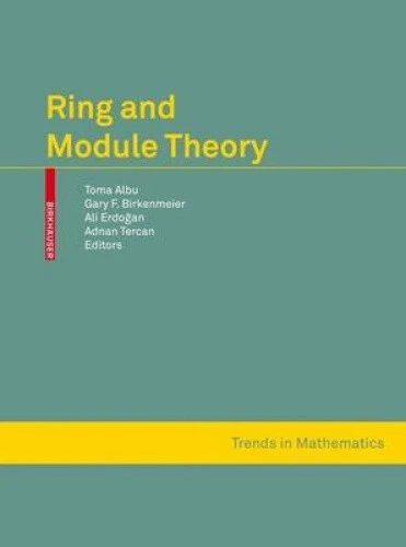 RING AND MODULE Theory (Trends in Mathematics) by Toma Albu $428.18 ...