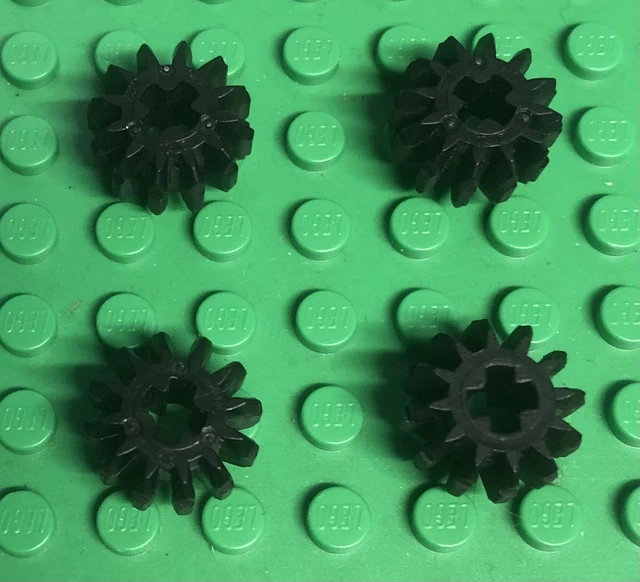 4 LEGO 32270 Technic Gear 12 Tooth Double Bevel In Black 4177431 ...