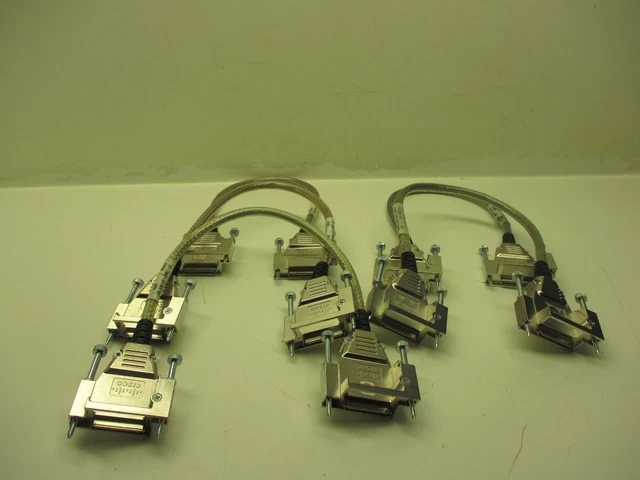 LOT OF 5 Cisco 72-2632-01 WS-C3750G/3750X CAB-STACK-50CM Stacking ...