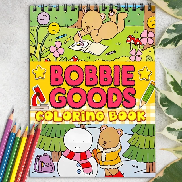 BOBBIE GOODS SPIRAL Bound Coloring Book,Ideal For All Ages, Perfect ...