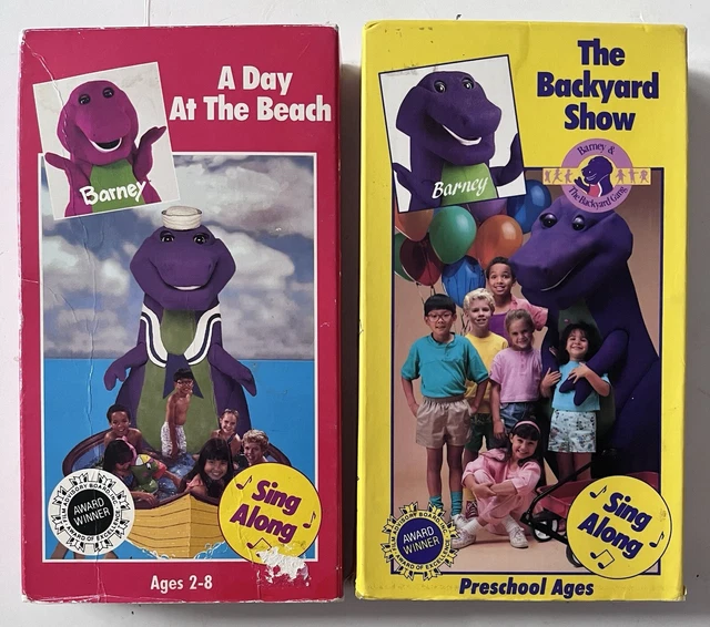 BARNEY LOT (2) VHS Tapes, A Day at the Beach, The Backyard Show £28.97 ...