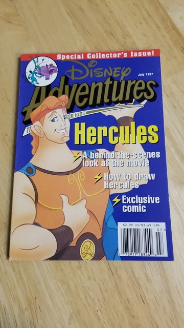 DISNEY ADVENTURES MAGAZINE HERCULES July 1997 Exclusive Comic £13.35 ...