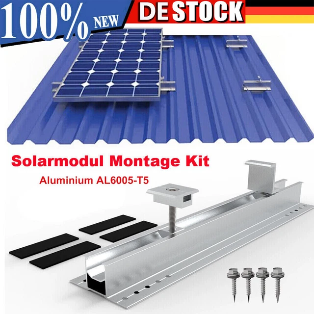 DE SELLER SUPPORTO modulo solare kit guida lamiera trapezoidale ...