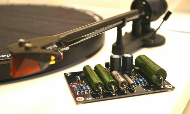 RIAA JFET PHONO Preamplifier Dual Mono Kit - one of two channels shown ...