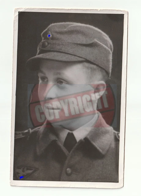 ORIGINAL PORTRAITFOTO, HJ, Pimpf, Junge, Flakhelfer, Luftwaffe, PK ...