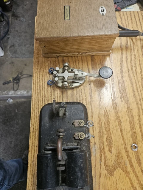 KEY WESTERN ELECTRIC Telegraph Sounder Morse Code Southern PACIFIC ...