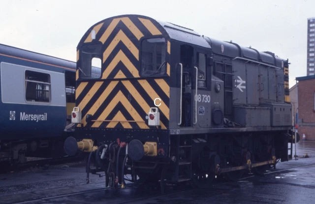 ORIGINAL 35MM BRITISH Railway B.r Slide - Class 08 08730 Springburn ...