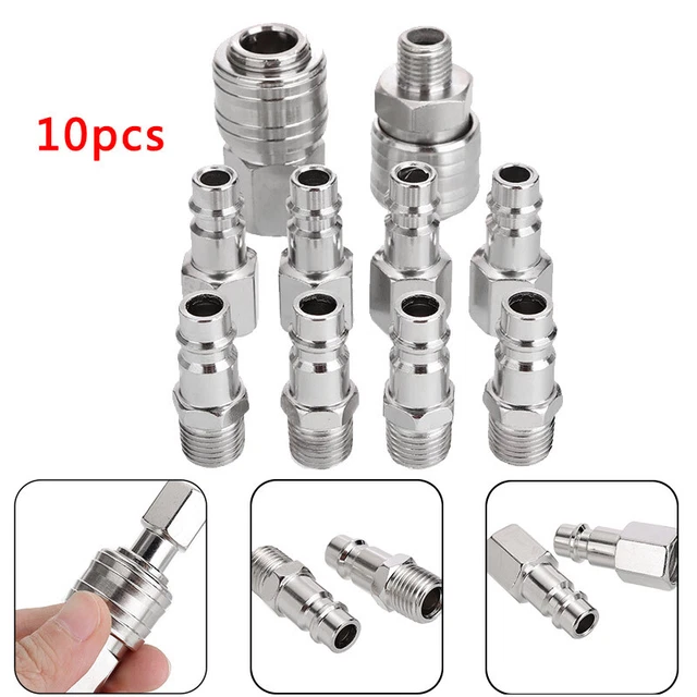 10×EURO AIR LINE Hose Compressor Fitting Coupling Connector Quick ...