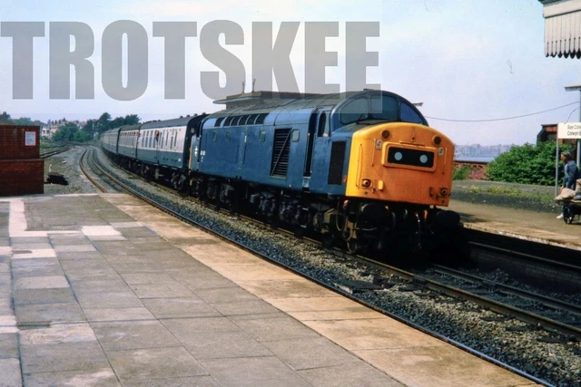 35MM SLIDE BR British Railways Diesel Loco 40145 Class 40 Colwyn Bay ...