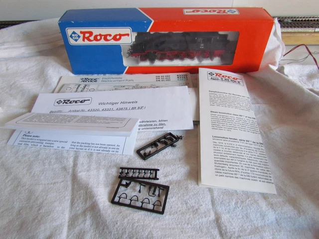 SPUR H0 ROCO 43875 DAMPFLOK BR 93 682 DB fährt schlecht Bastler in OVP ...
