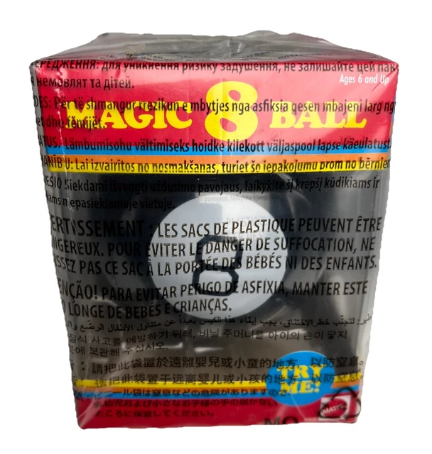 MATTEL GAMES MAGIC 8 Ball Kids Toy, Retro Themed Novelty Fortune Teller ...