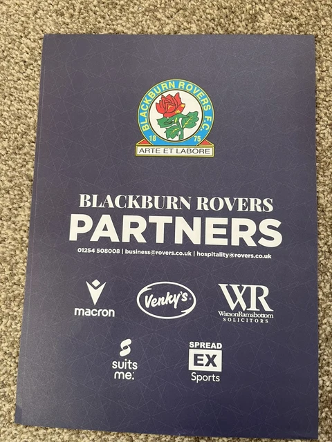 BLACKBURN V WREXHAM Championship 2025-26 Teamsheet Only £2.95 - PicClick UK