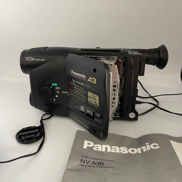 PANASONIC VHS-C NV-A3B Video Camera NO BATTERY So Untested Spares And ...