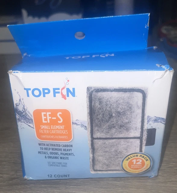 TOP FIN EF-S Small Element Filter Cartridges 12 Count Value Pack 12 ...