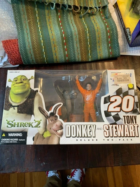 MCFARLANE'S NASCAR SHREK Two Pack Donkey and Tony Stewart $21.99 - PicClick