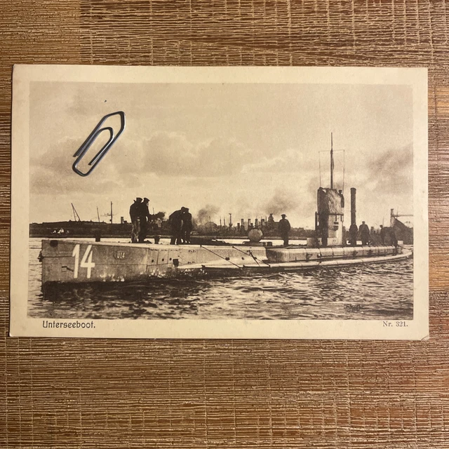 UNTERSEEBOOT U-BOOT U-BOAT U14 Kaiserliche Marine 14x9 Original ...