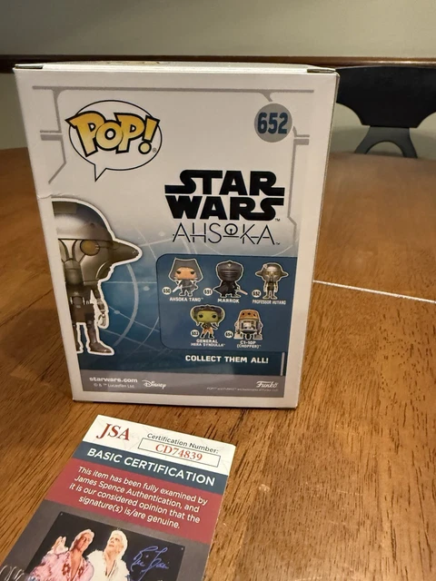 FUNKO POP! STAR Wars Professor Huyang #652 Signed DAVID TENNANT + JSA £ ...