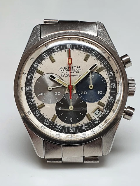 VINTAGE ZENITH A386 3rd Exe El Primero Chrono Watch Gay Freres Ladder ...
