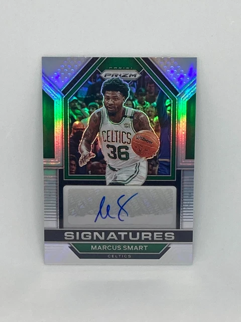 CARTE AUTOMATIQUE PANINI Prizm Signatures Marcus argent intelligent ...