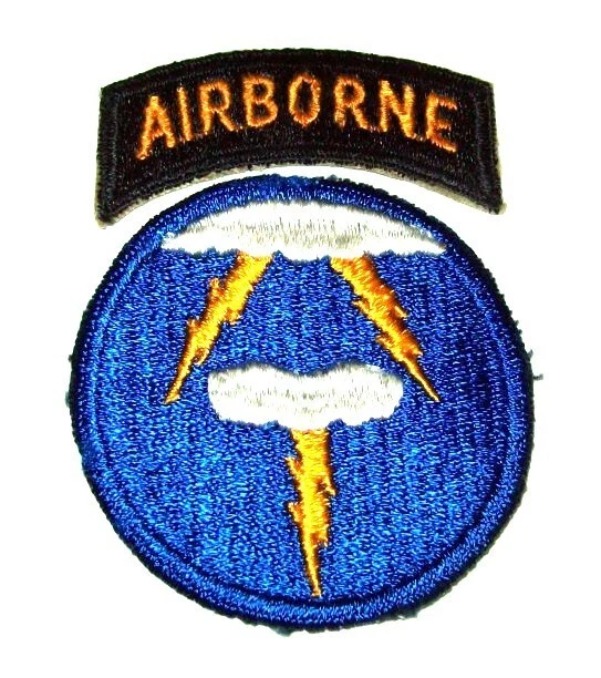 ORIGINAL CUT-EDGE WW2 21st AIRBORNE DIVISION PATCH & TAB, GHOST ...