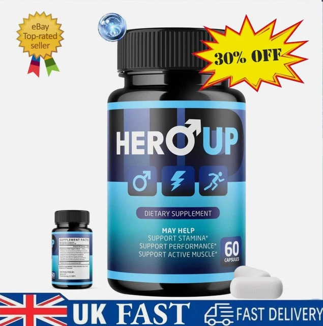 HERO UP FOR Men Advanced Max Formula (1 Pack) 60 Capsules Vitamin ...