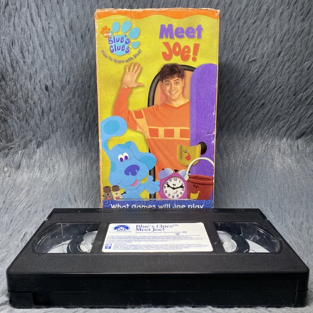 BLUES CLUES MEET Joe VHS Tape 2002 What Games Will Joe Play With Blue ...
