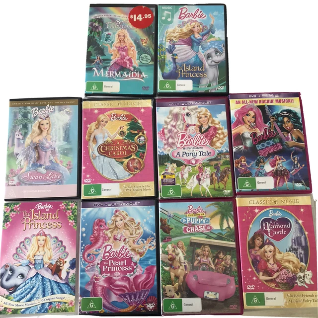 BARBIE DVDS BUNDLE Collection Bulk x10 Animated Barbie Movie ...