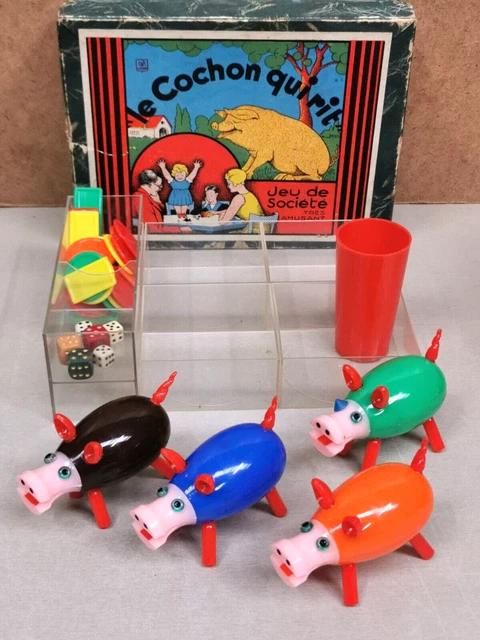 JEU , LE Cochon qui RIT . jouet ancien vintage 50's EUR 19,00 - PicClick IT
